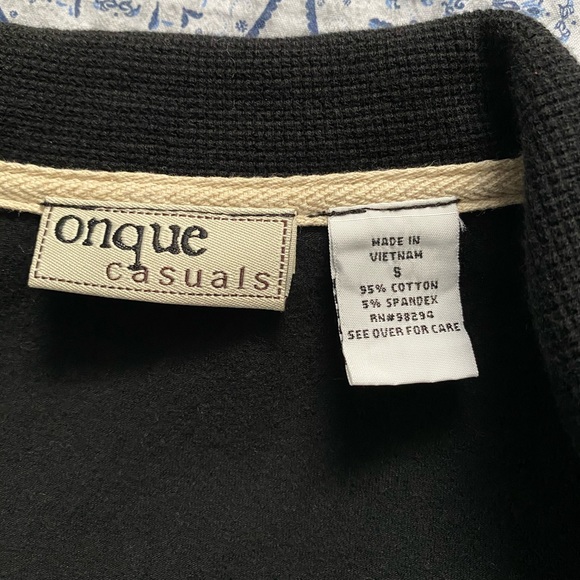 Onque Casuals | Jackets & Coats | Vintage Onque Casuals Cotton Jersey ...